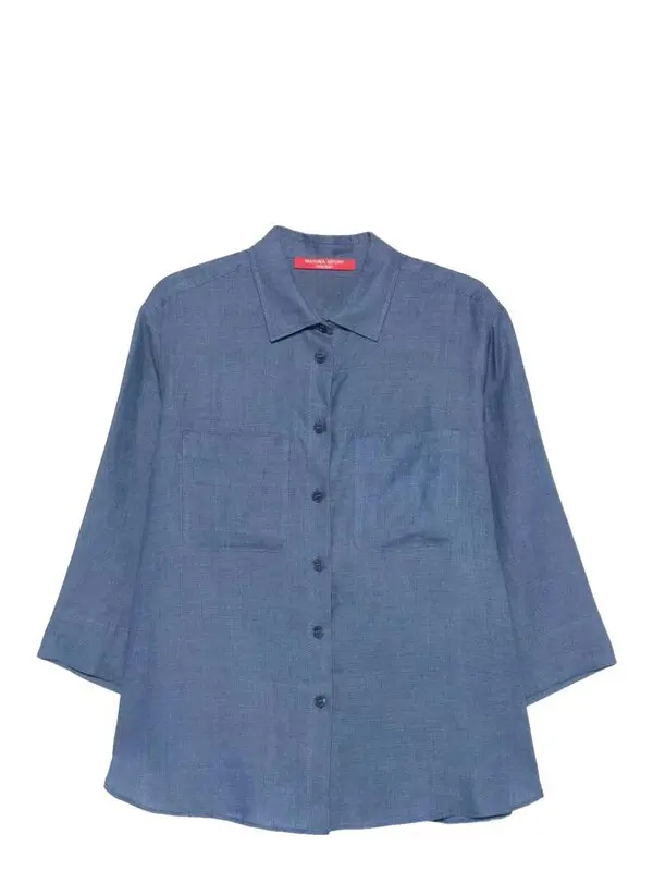 Marina Rinaldi Buttoned Shirt - Blue