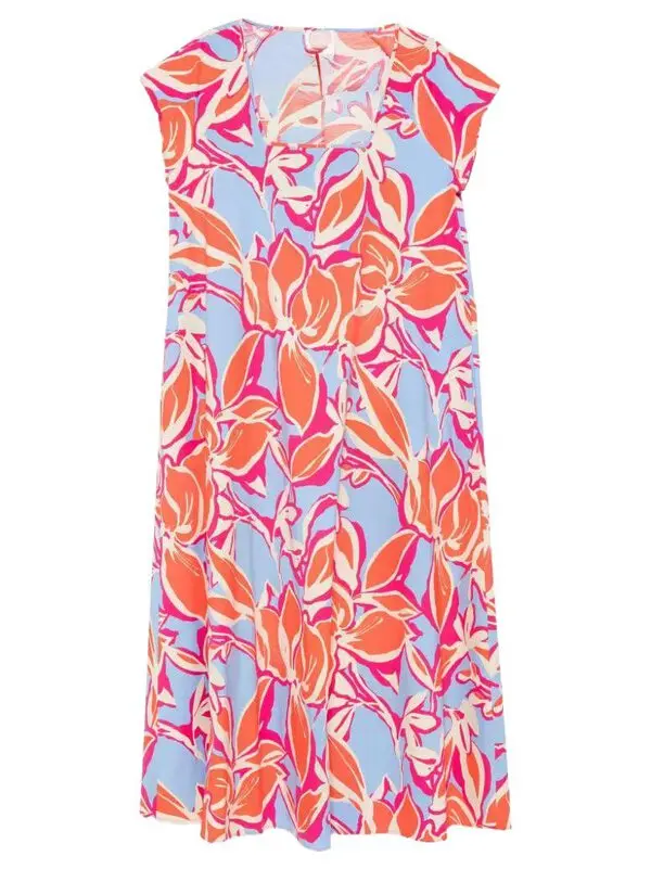 Marina Rinaldi Floral Print Dress - Blue