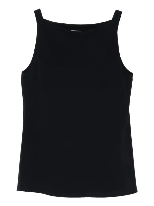 Alberto Biani Square-neck Sleeveless Top - Blue