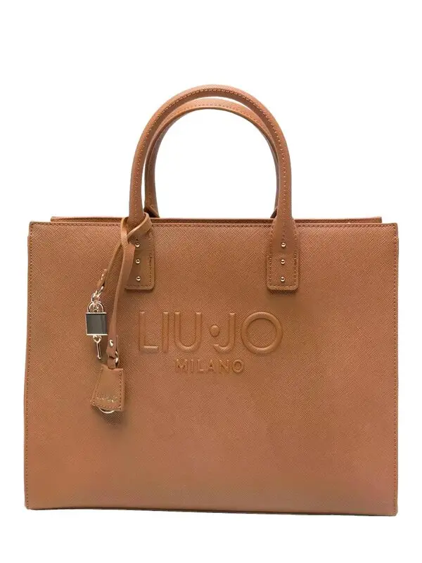 Liu Jo Embossed Logo Tote - Brown