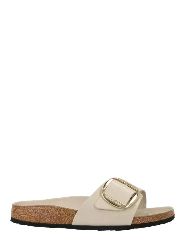 BIRKENSTOCK Madrid Big Buckle Leather Sandals - Neutrals