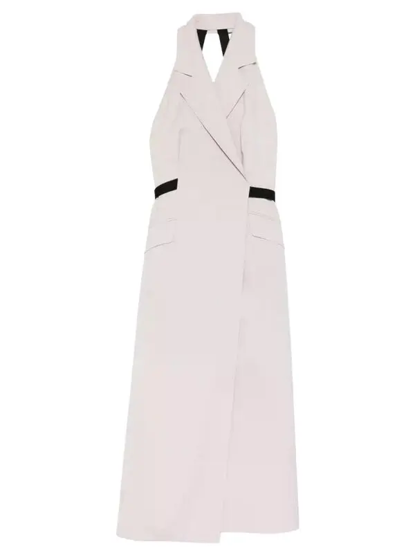 Max Mara Flap-pockets Midi Dress - Neutrals