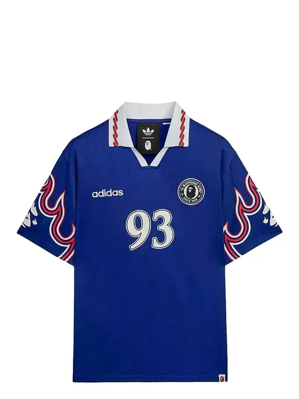 Adidas X Bape Flames Jersey - Blue