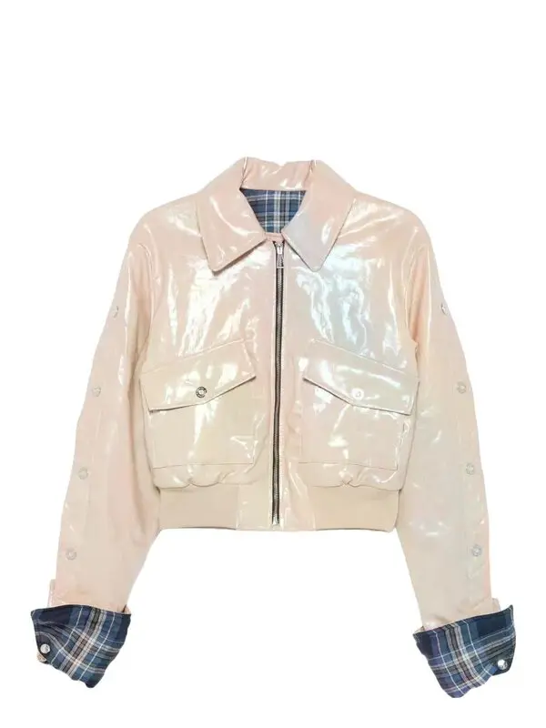 MARBELL Flap-pocket Cropped Jacket - Neutrals