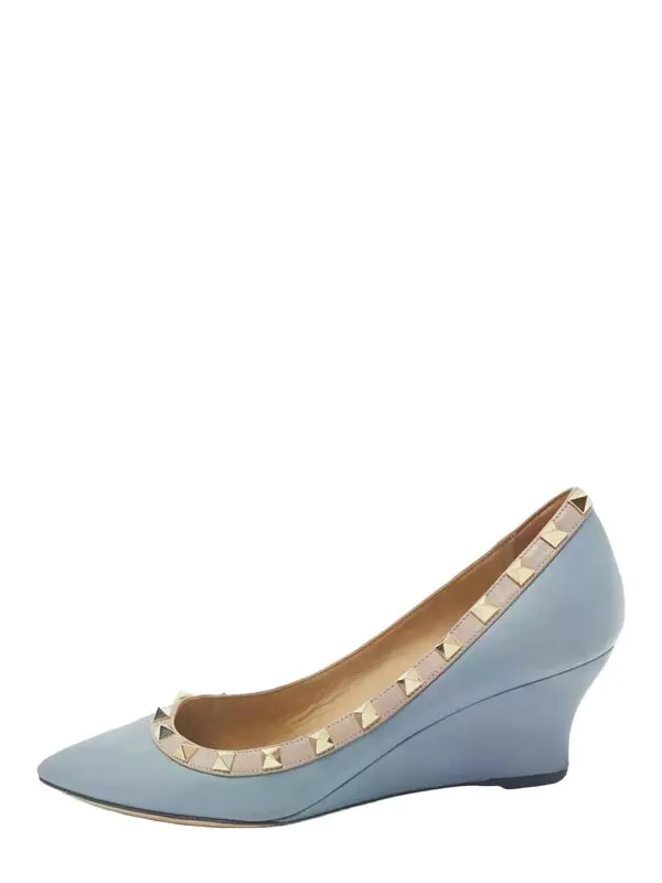 Valentino Garavani Rockstud Leather Pump - Blue