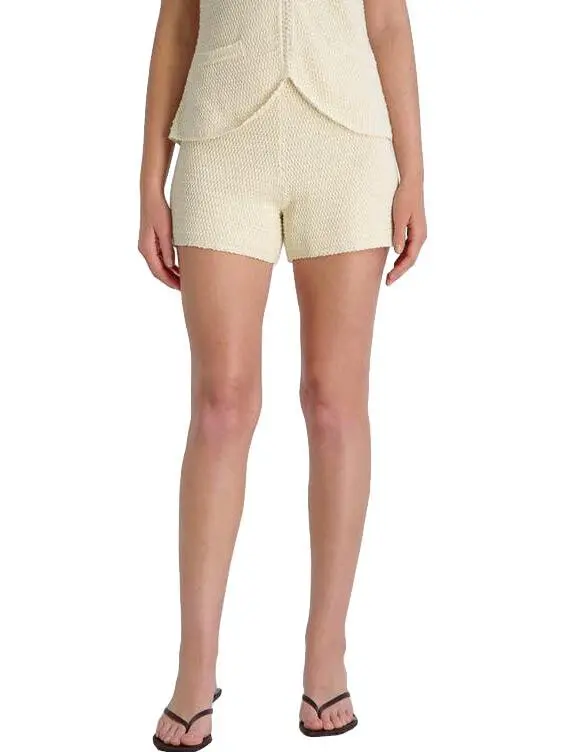 French Connection Mozart Open Stitch Shorts - Ecru