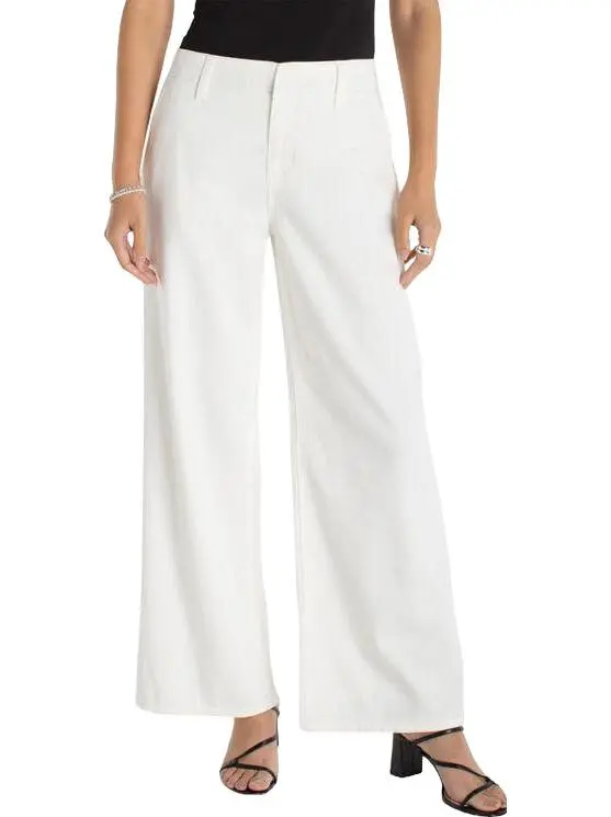 LIVERPOOL High-rise Wide-leg Jeans - White