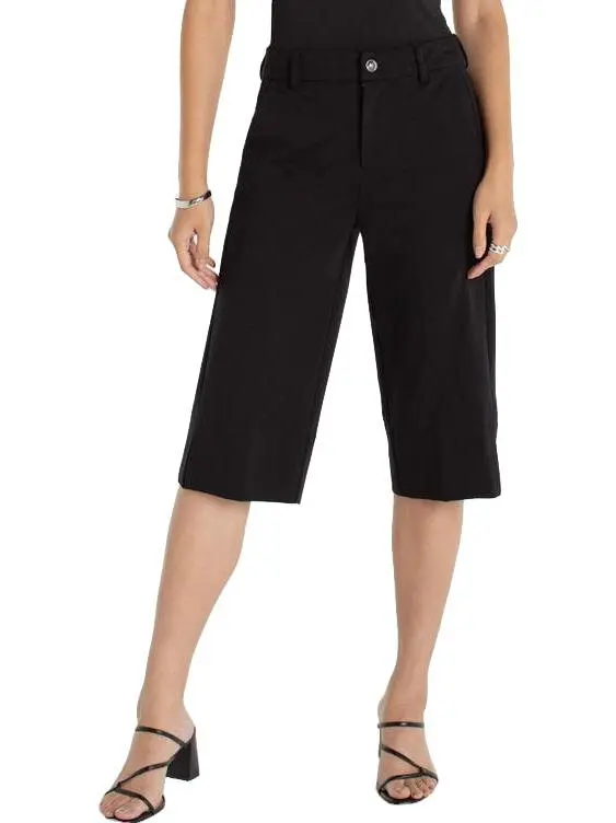 LIVERPOOL High-waisted Capri Trousers - Black