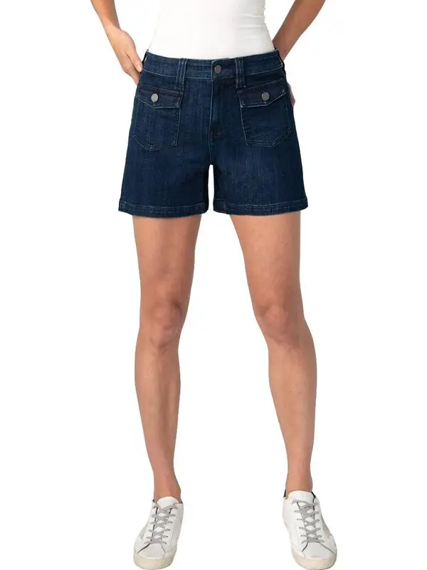 LIVERPOOL Patch Pocket Denim Shorts - Delacey
