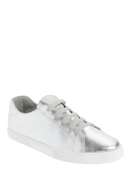 BOTTERO Metallic Leather Sneaker - Prata