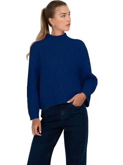 KETTLEWELL Maeve Rib Knit Sweater - Celestial Blue