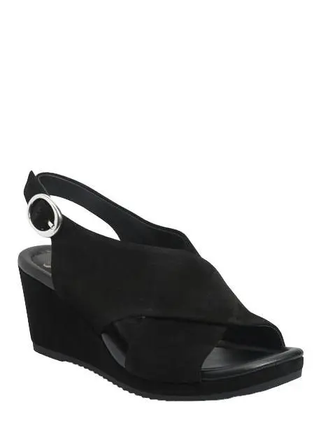 SOFFT Isabeth Slingback Wedge Sandals - Black