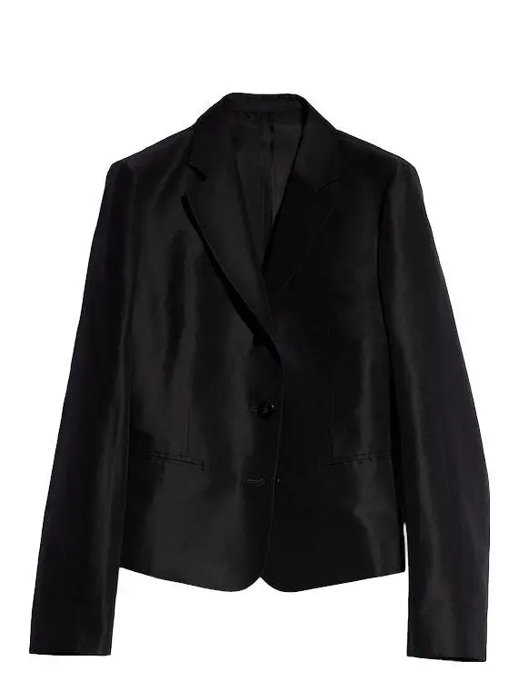 Gucci Fine Silk Faille Jacket - Black