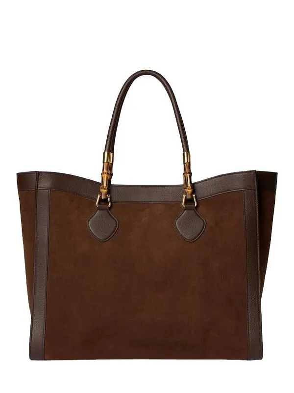 Gucci Large Bamboo Tote Bag - Brown