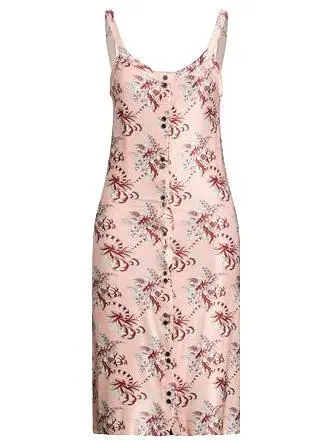 Rabanne Flared Midi Dress - Pink
