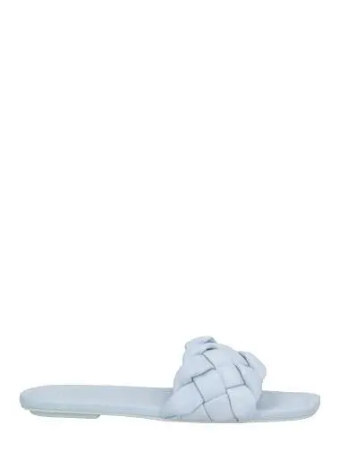 STUART WEITZMAN Leather Slide Sandals - Blue