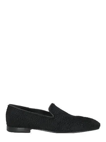 MICH SIMON Velvet Loafers - Black