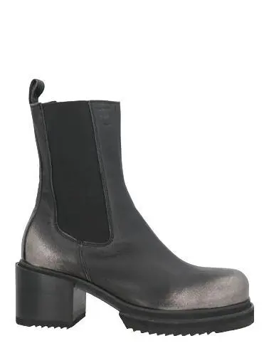 Pinko Ankle Boots In Calfskin - Gunmetal