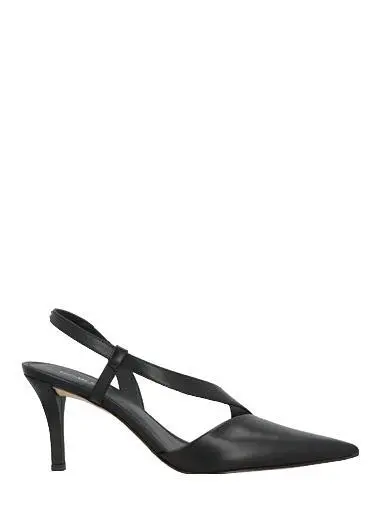 Michael Kors Leather Slingback Pumps - Black