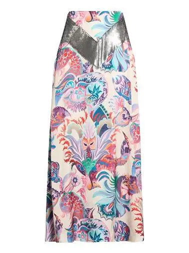 Rabanne Maxi Flared Skirt - White