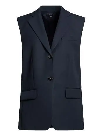 Theory Single-breasted Sleeveless Blazer - Navy