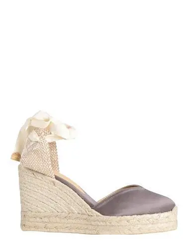 CastaÑer Espadrilles With Metallic Trim - Grey