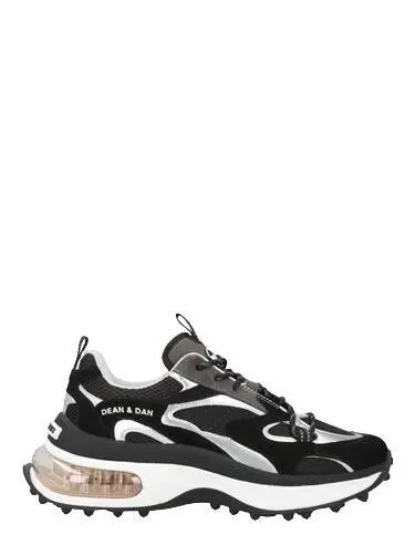 Dsquared2 Sneakers In Calfskin And Synthetic Fibers - Black