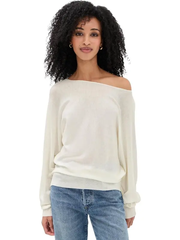 FAVORITE DAUGHTER Effortless Wool Sweater - Ivory
