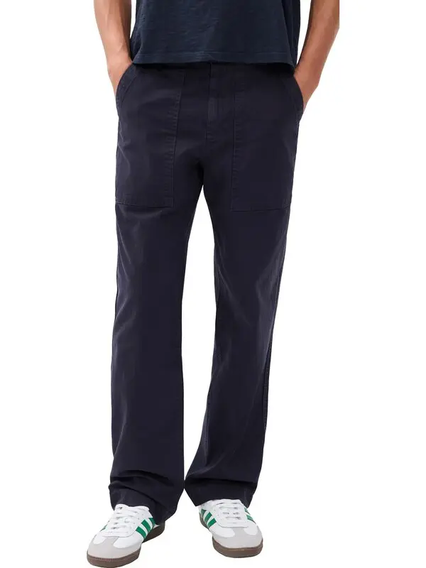 ALEX MILL Field Herringbone Pants - Navy