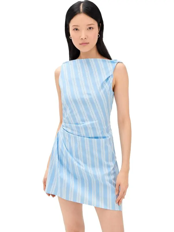 Staud Callie Mini Dress - Ventura Stripe