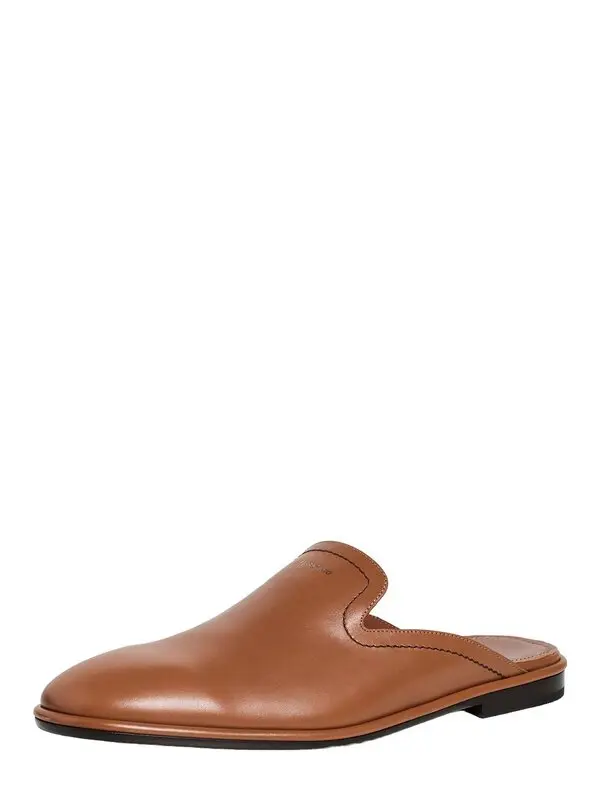 FERRAGAMO Tampa Leather Slip-ons - Naturale