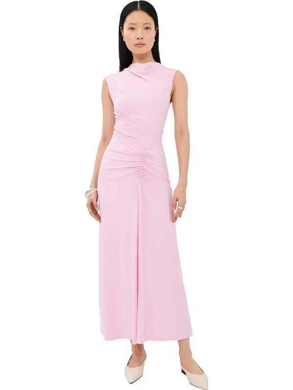 Simkhai Acacia Draped Jersey Maxi Dress - Tulip