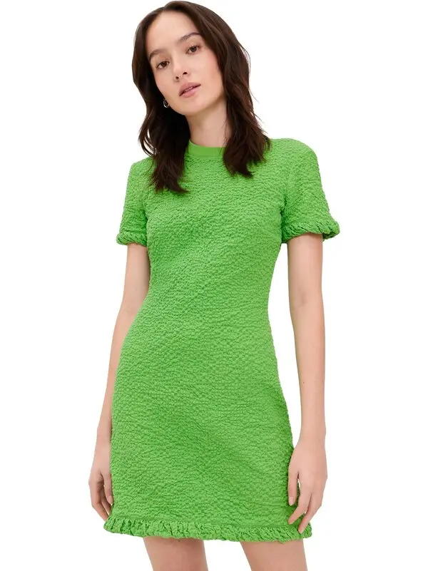 Staud Delia Mini Dress - Sprout