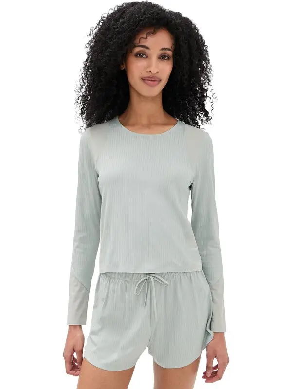RHONE Lightspeed Long-sleeve Top - Sage Gray