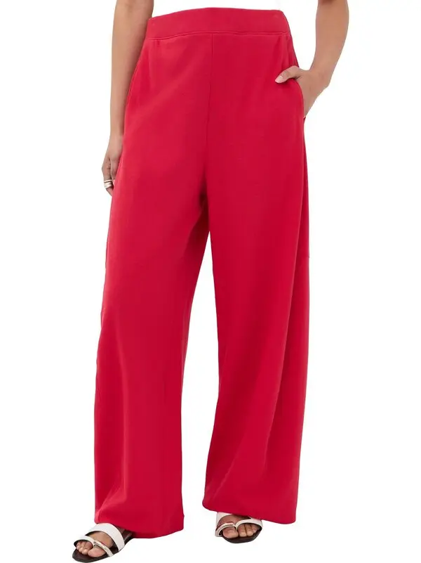 Tibi Lightweight Sweatshirting Winslow Pants - Red