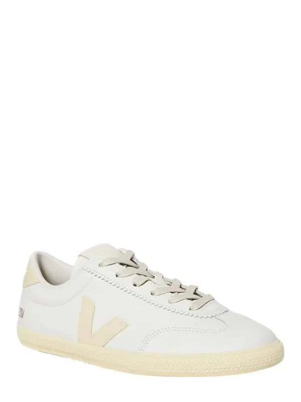 VEJA Volley Signature Leather Sneakers - White/calcaire