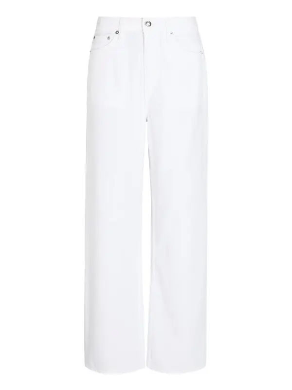 Rag & Bone Logan Wide-leg Denim Jeans - White