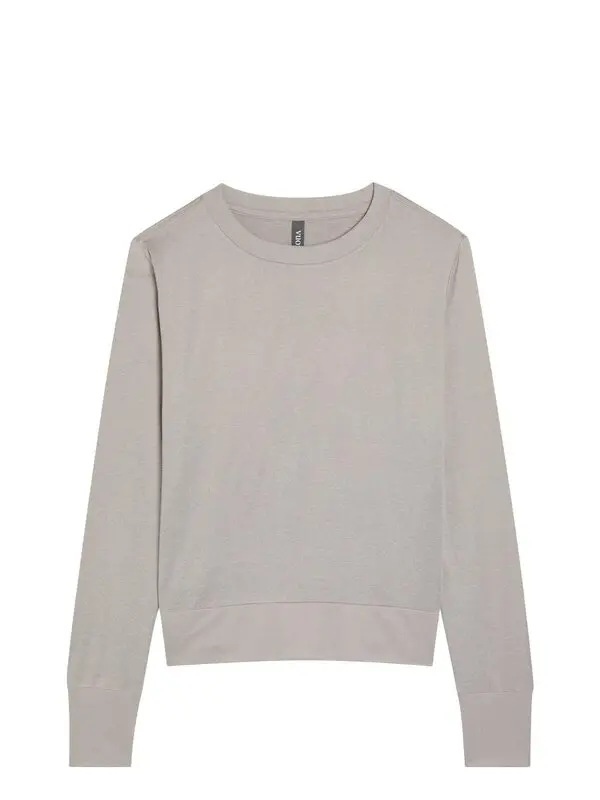 Vuori Stretch-jersey Top - Light Grey