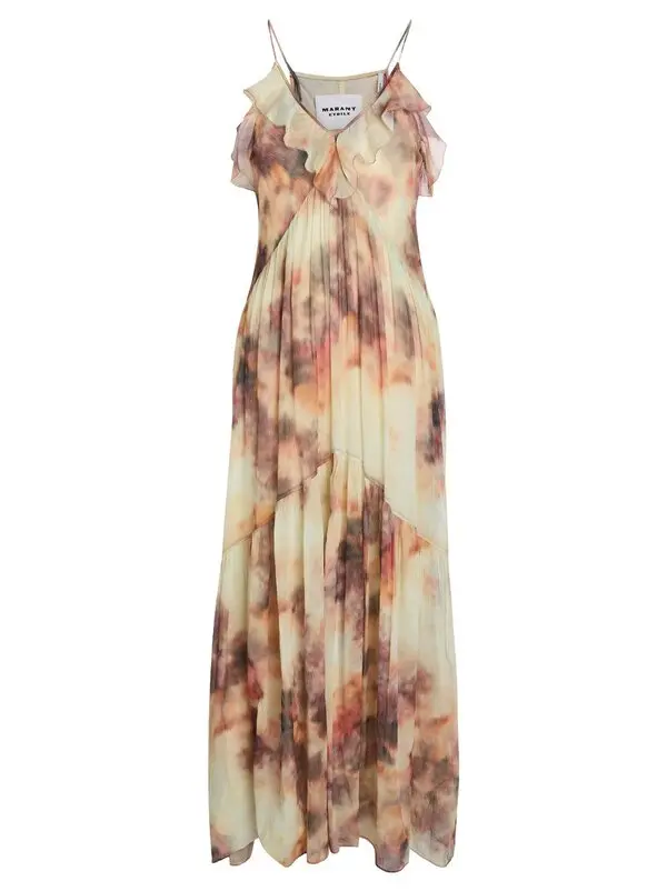Isabel Marant Printed Cotton Maxi Dress - Multicoloured