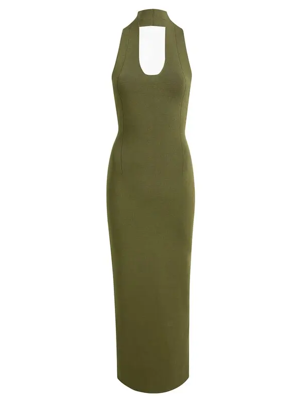 Khaite Mahi Dress - Olive