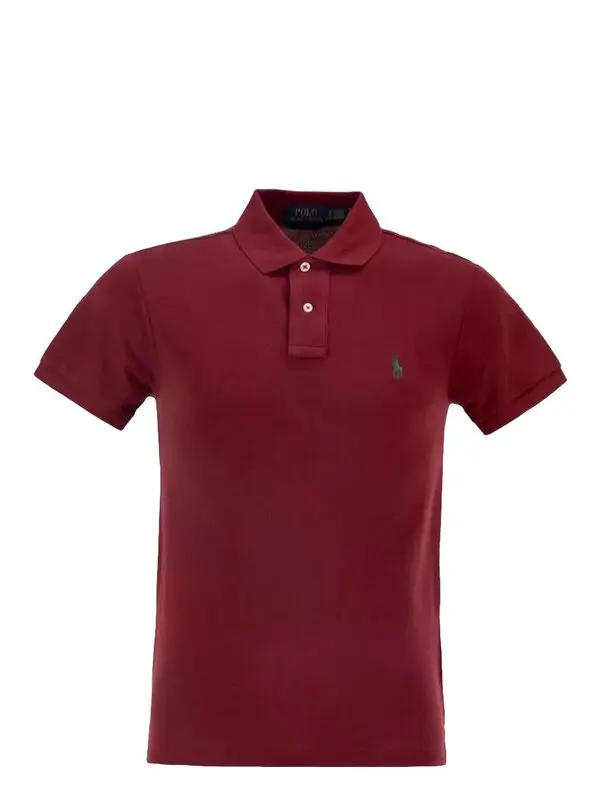 Polo Ralph Lauren Embroidered Logo Polo Shirt - Red