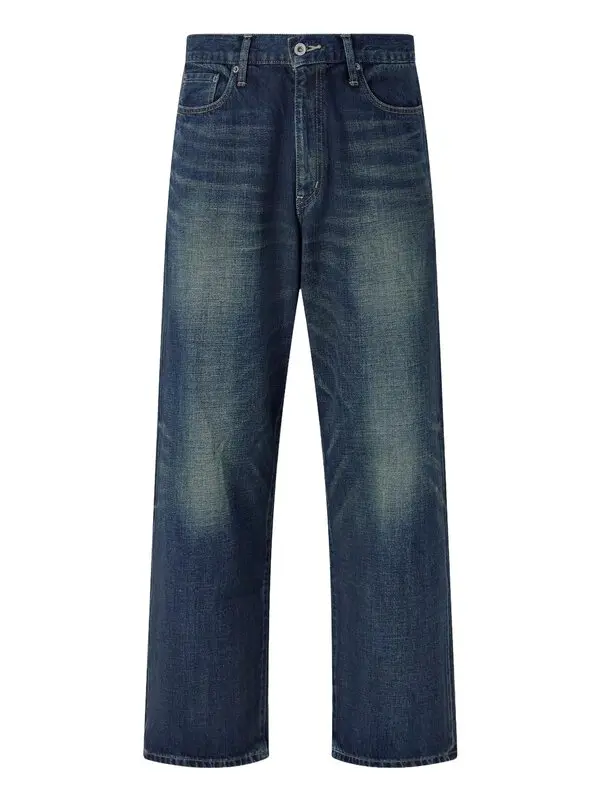 NEIGHBORHOOD Washed Straight-leg Jeans - Blue