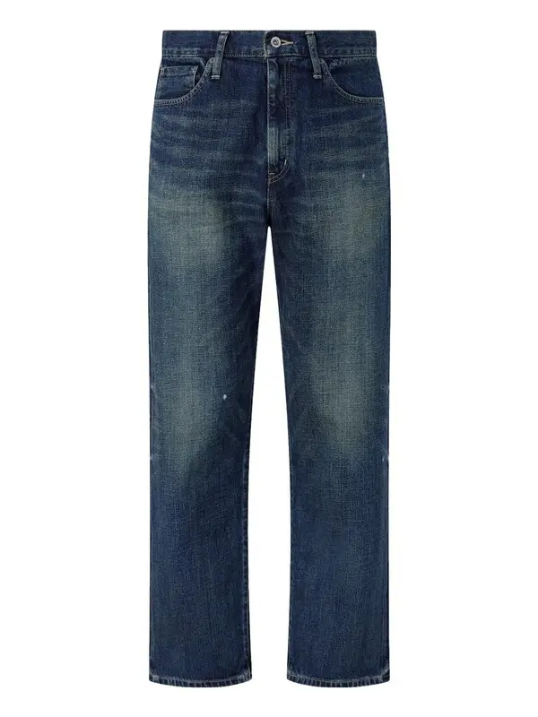NEIGHBORHOOD Washed Straight-leg Jeans - Blue