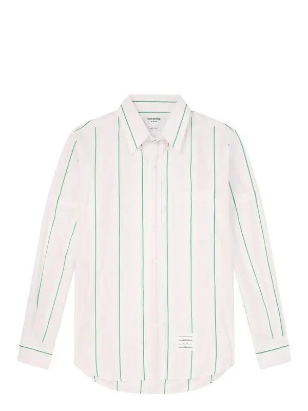 Thom Browne Striped Button-down Collar Shirt - Pink
