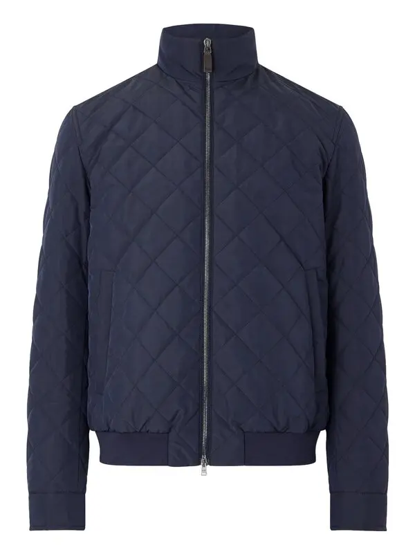 Herno Quilted Shell Jacket - Blue