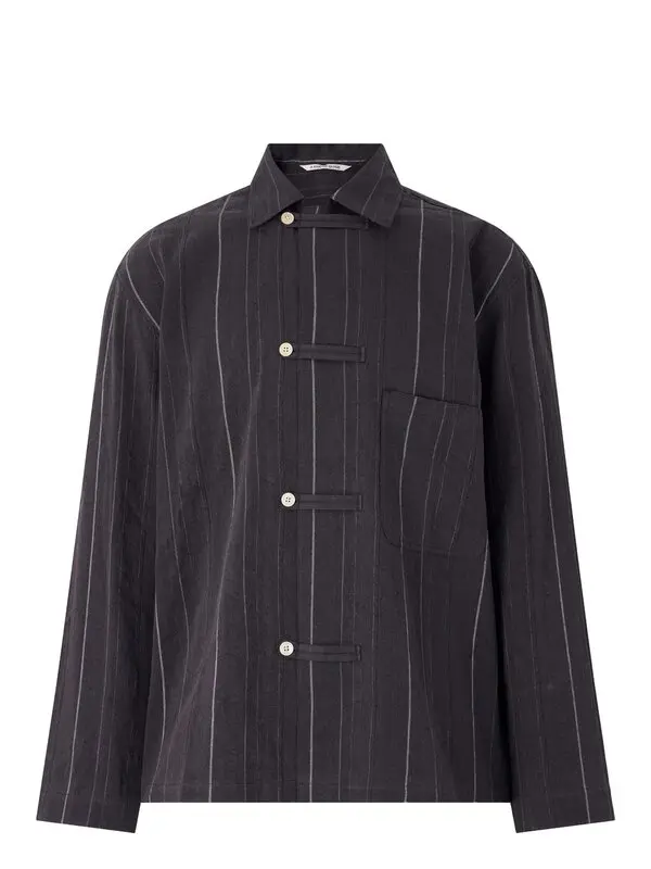 A KIND OF GUISE Matara Cropped Overshirt - Black