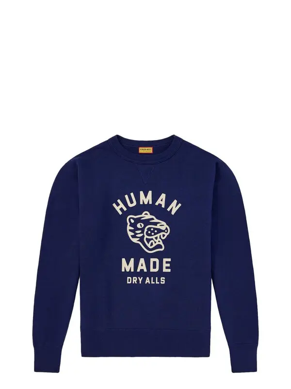 HUMAN MADE Tsuriami Cotton Sweatshirt - Blue