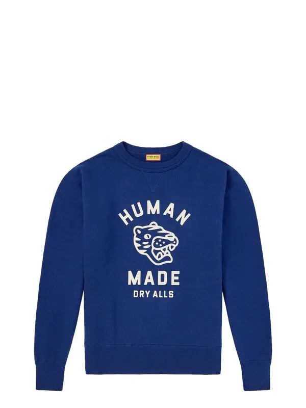 HUMAN MADE Tsuriami Cotton Sweatshirt - Blue