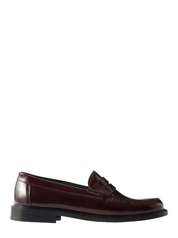 VINNY'S Yardee Penny Loafers - Burgundy