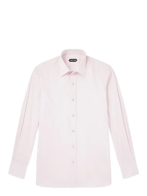 TOM FORD Cotton-poplin Shirt - Pink
